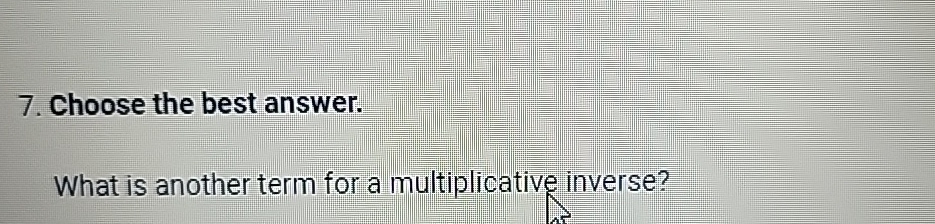 Solved Choose the best answer.What is another term for a | Chegg.com