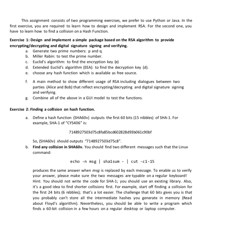 Solved Exercise 1: Design and implement a simple package | Chegg.com