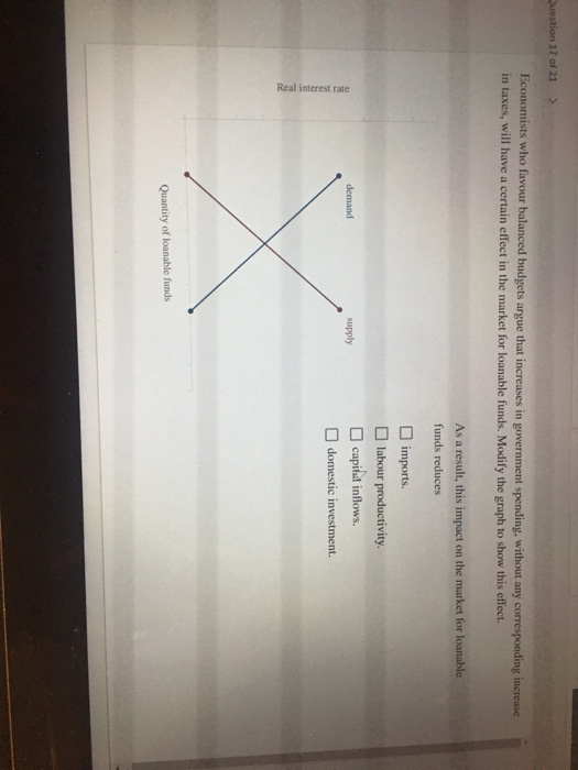 Solved Question 17 of 21 > Economists who favour balanced | Chegg.com Solved Question 17 of 21 > Economists who favour balanced | Chegg.com