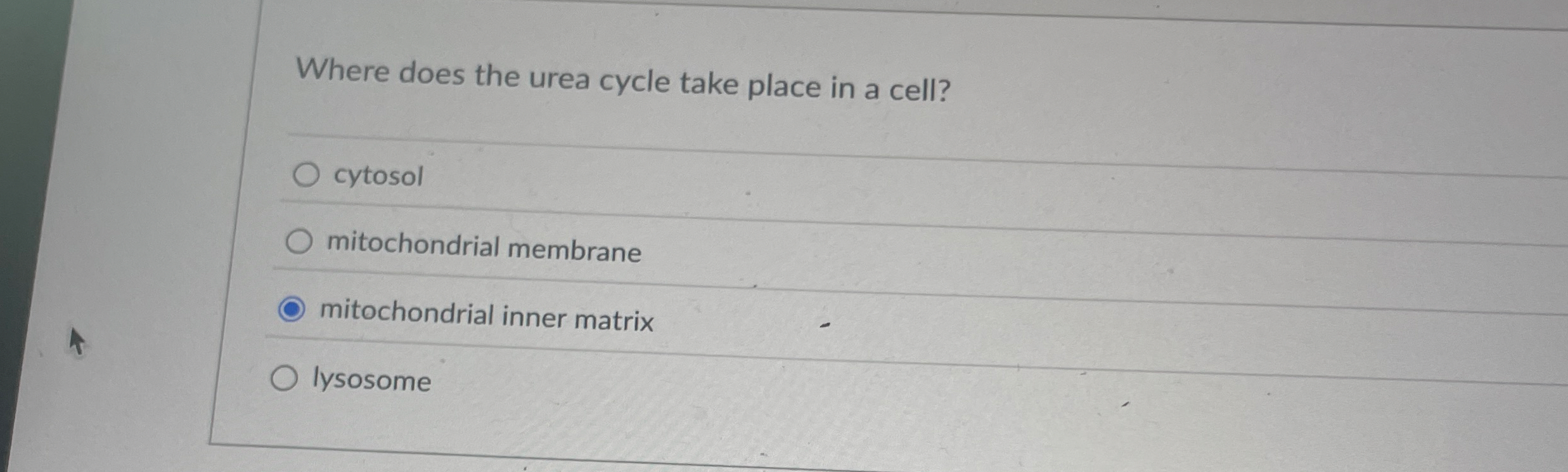 Solved Where does the urea cycle take place in a | Chegg.com