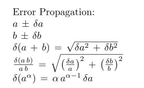 Solved use formula provided to show how to find the errors | Chegg.com