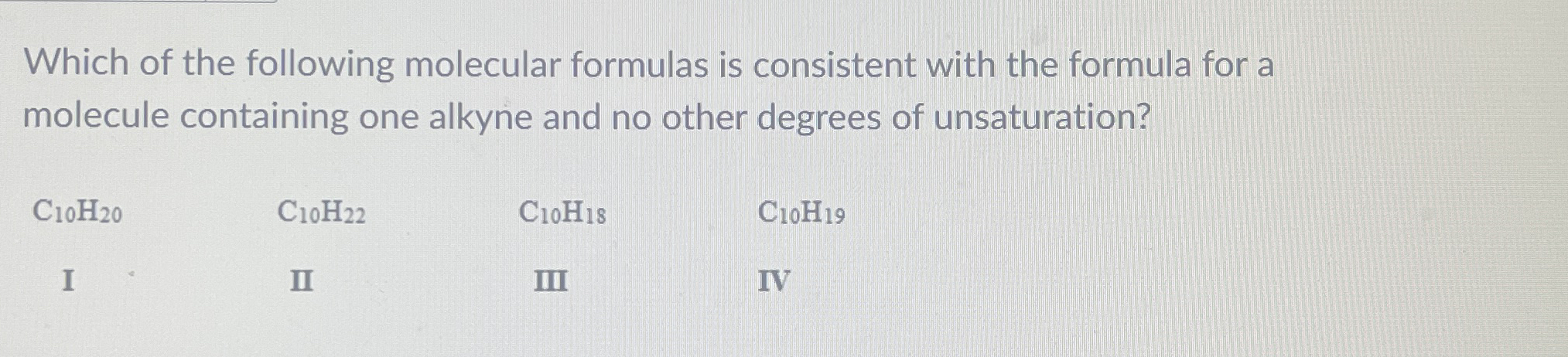 High Quality SOLUTION Which of the following molecular formulas is | Chegg.com