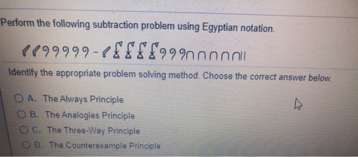 Solved Perform the following subtraction problem using | Chegg.com