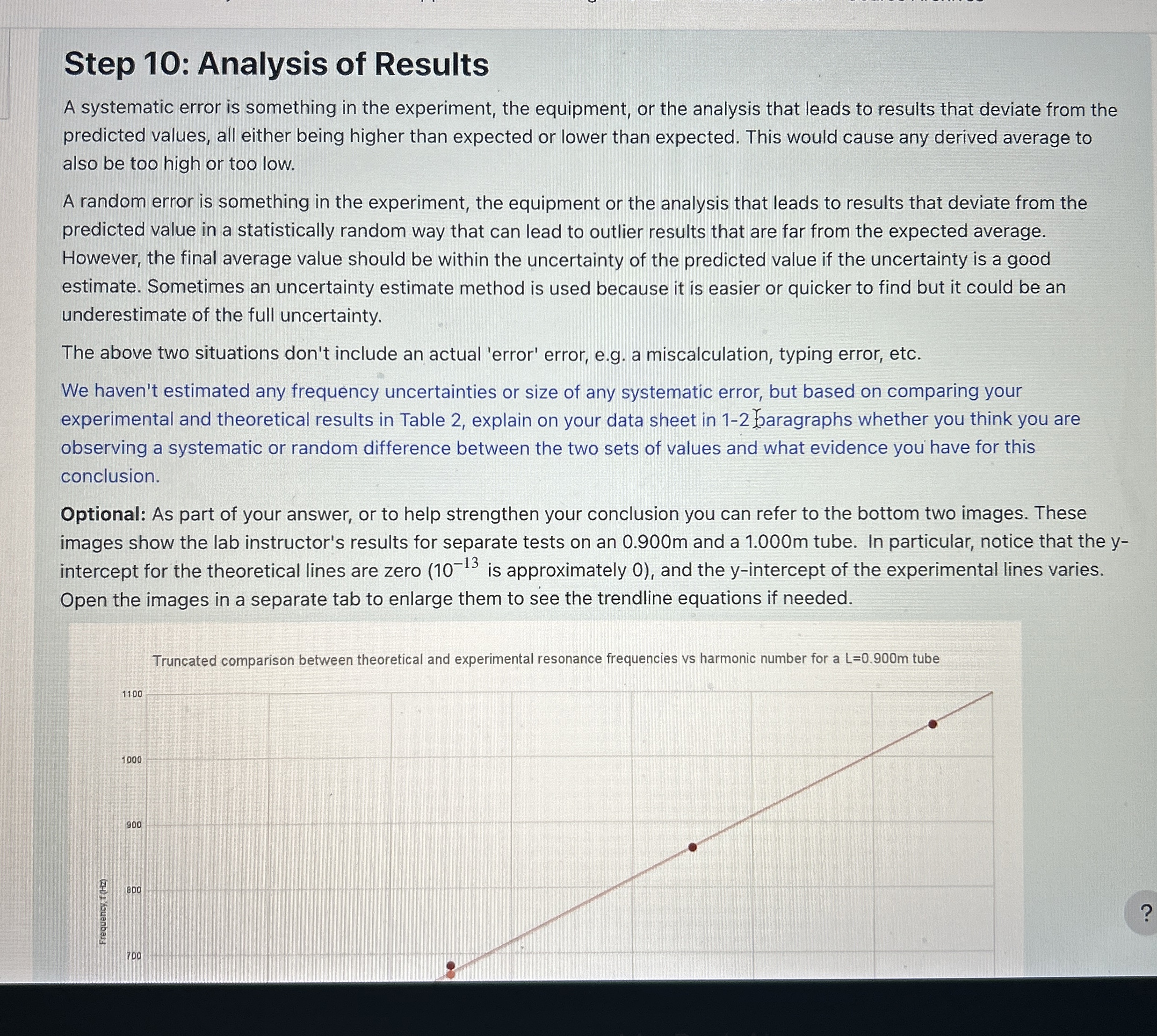 Solved Step 10: Analysis of ResultsA systematic error is | Chegg.com