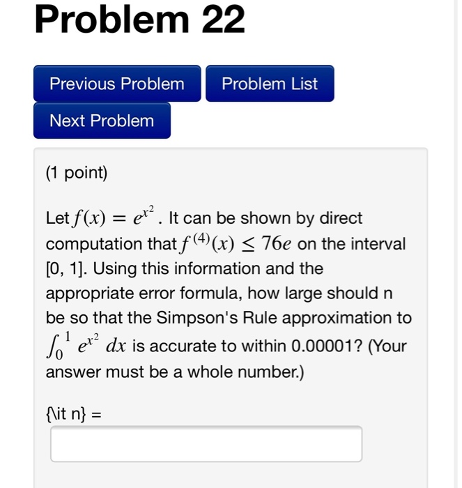 Solved Problem 22 Previous Problem Problem List Next Problem | Chegg.com Solved Problem 22 Previous Problem Problem List Next Problem | Chegg.com