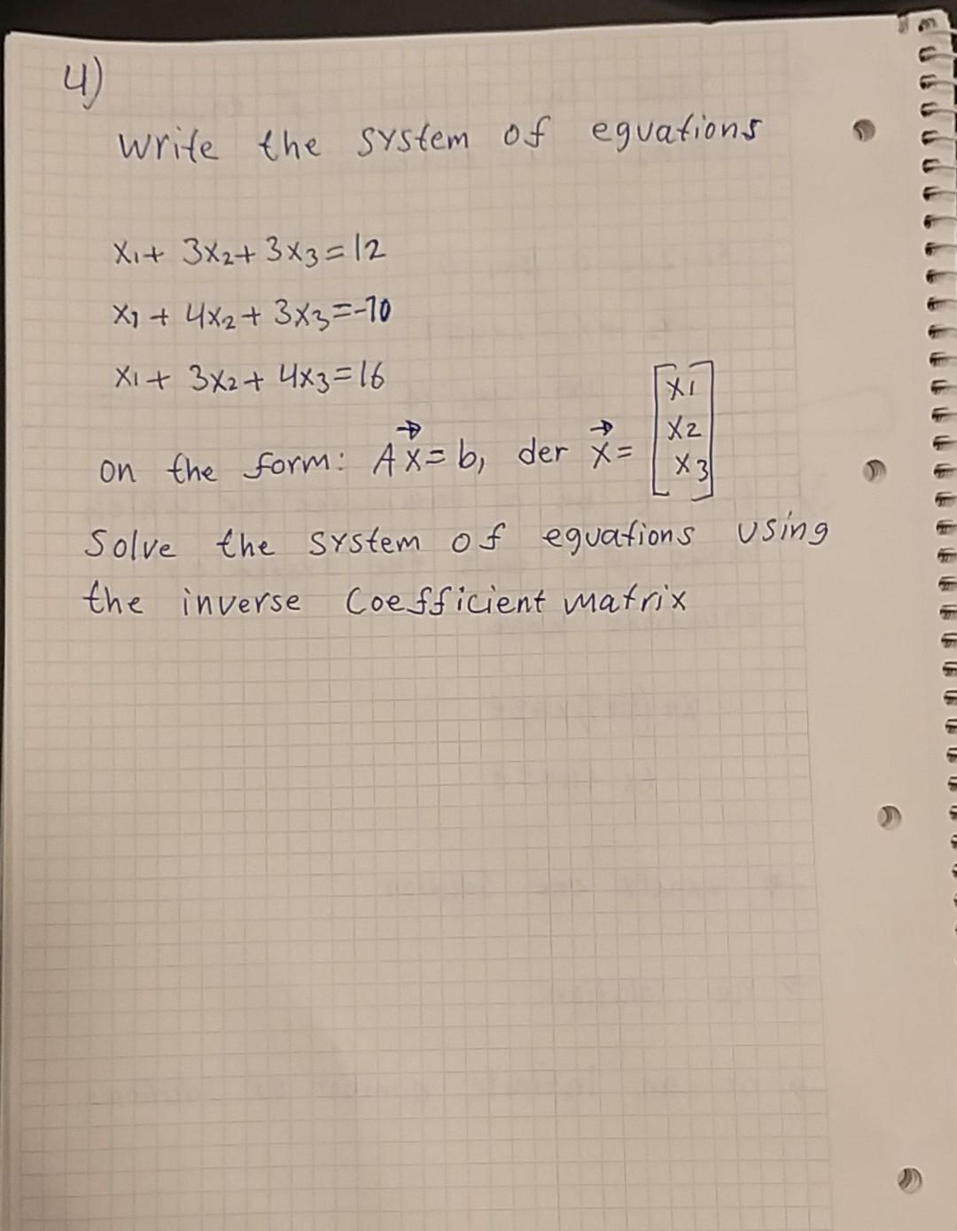 Solved Write the system of eguations | Chegg.com
