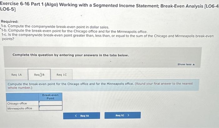 Solved Required information SB Exercise 6-16 through | Chegg.com