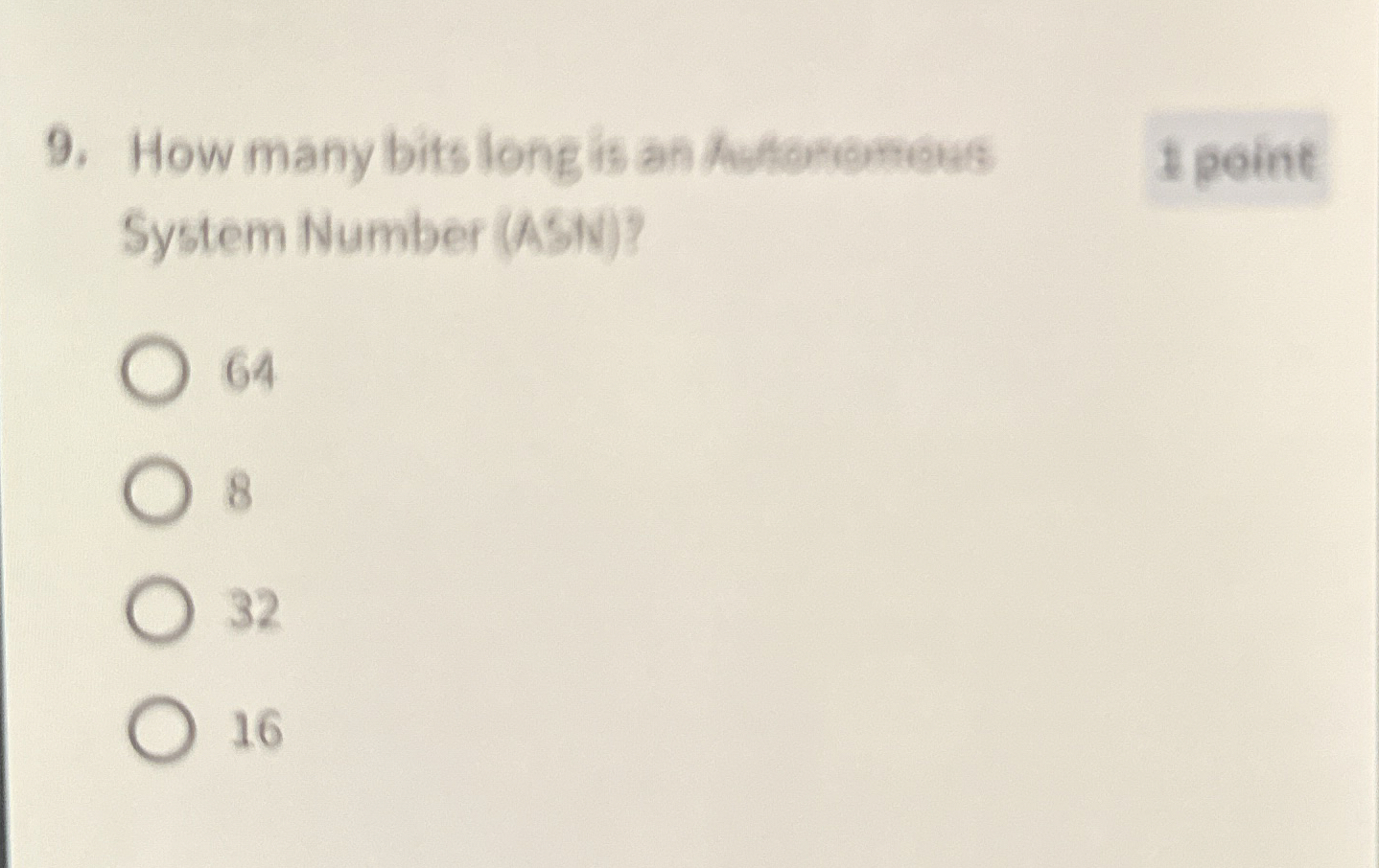 Solved How many bits long is an Autonomeus1 ﻿pointSystem | Chegg.com