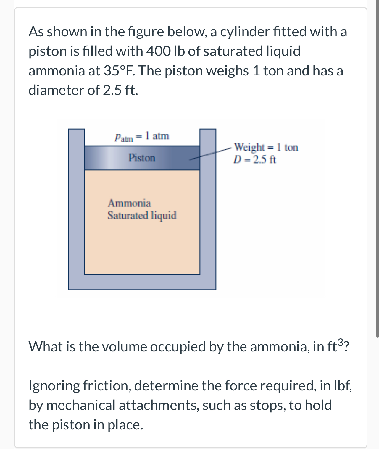 As shown in the figure below, a cylinder fitted with | Chegg.com