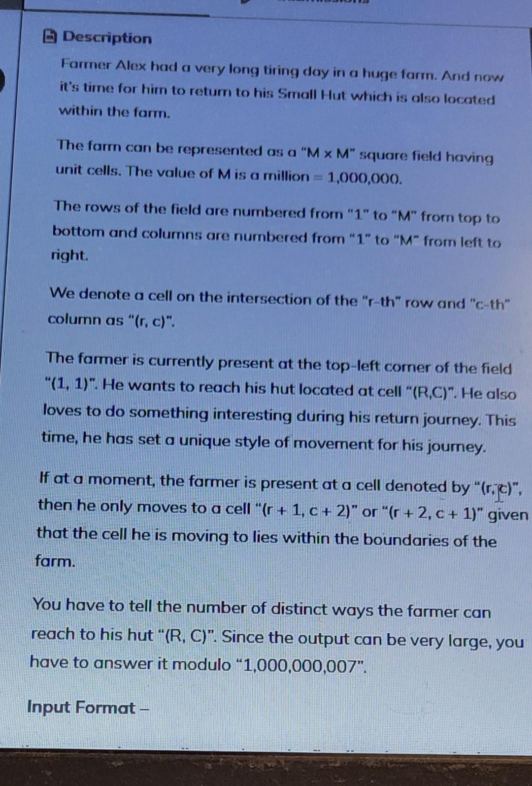 Solved solve in c++ solve using maths and not dp because it | Chegg.com
