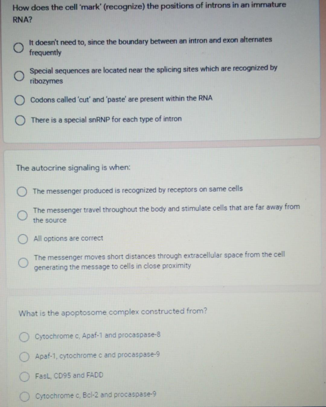 Solved How does the cell 'mark' (recognize) the positions of | Chegg.com