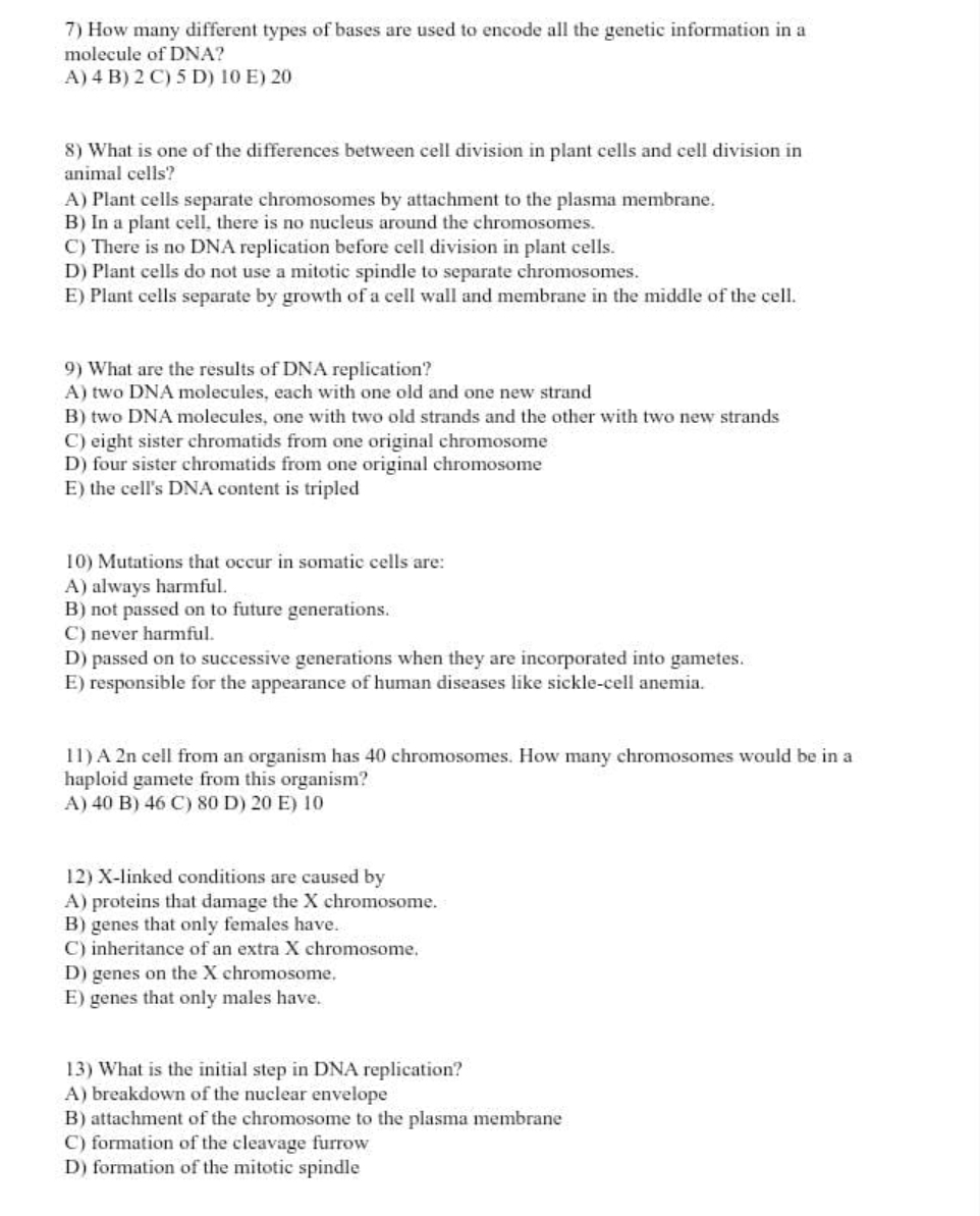 Solved How many different types of bases are used to encode | Chegg.com