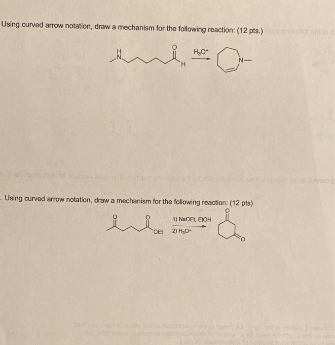 Solved Using curved arrow notation, draw a mechanism for the | Chegg.com