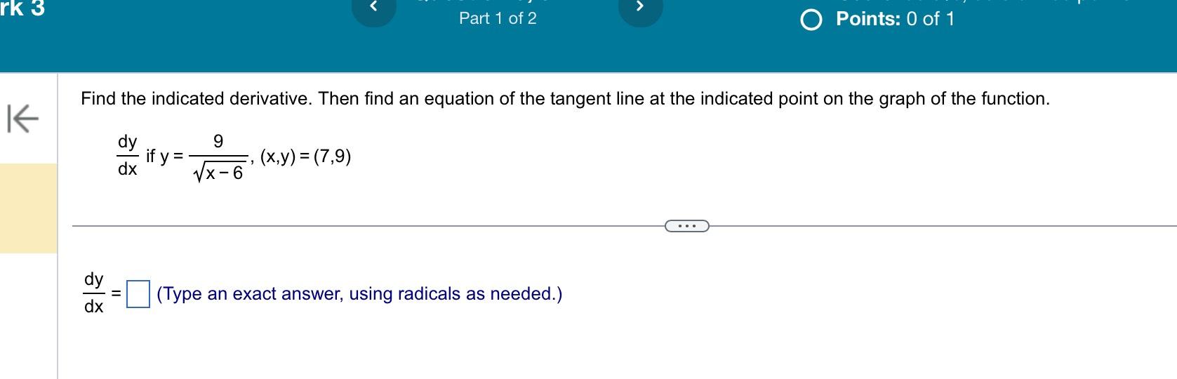 Solved Part 1 ﻿of 2Points: 0 ﻿of 1Find the indicated | Chegg.com
