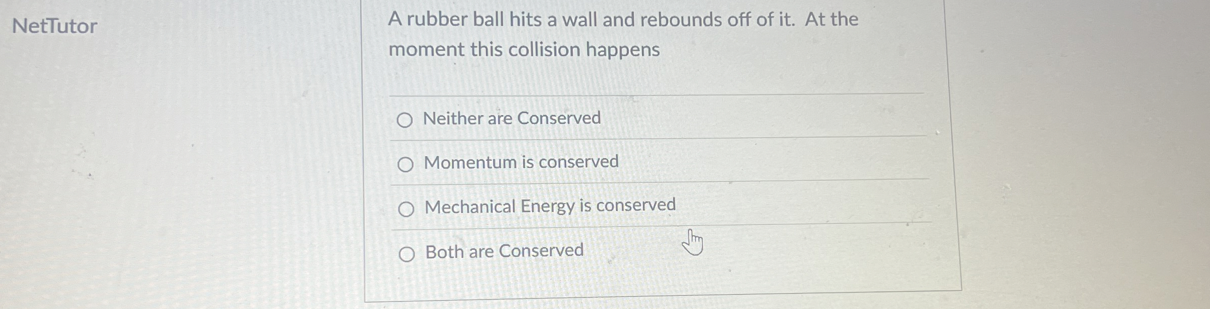 Solved A rubber ball hits a wall and rebounds off of it. ﻿At | Chegg.com