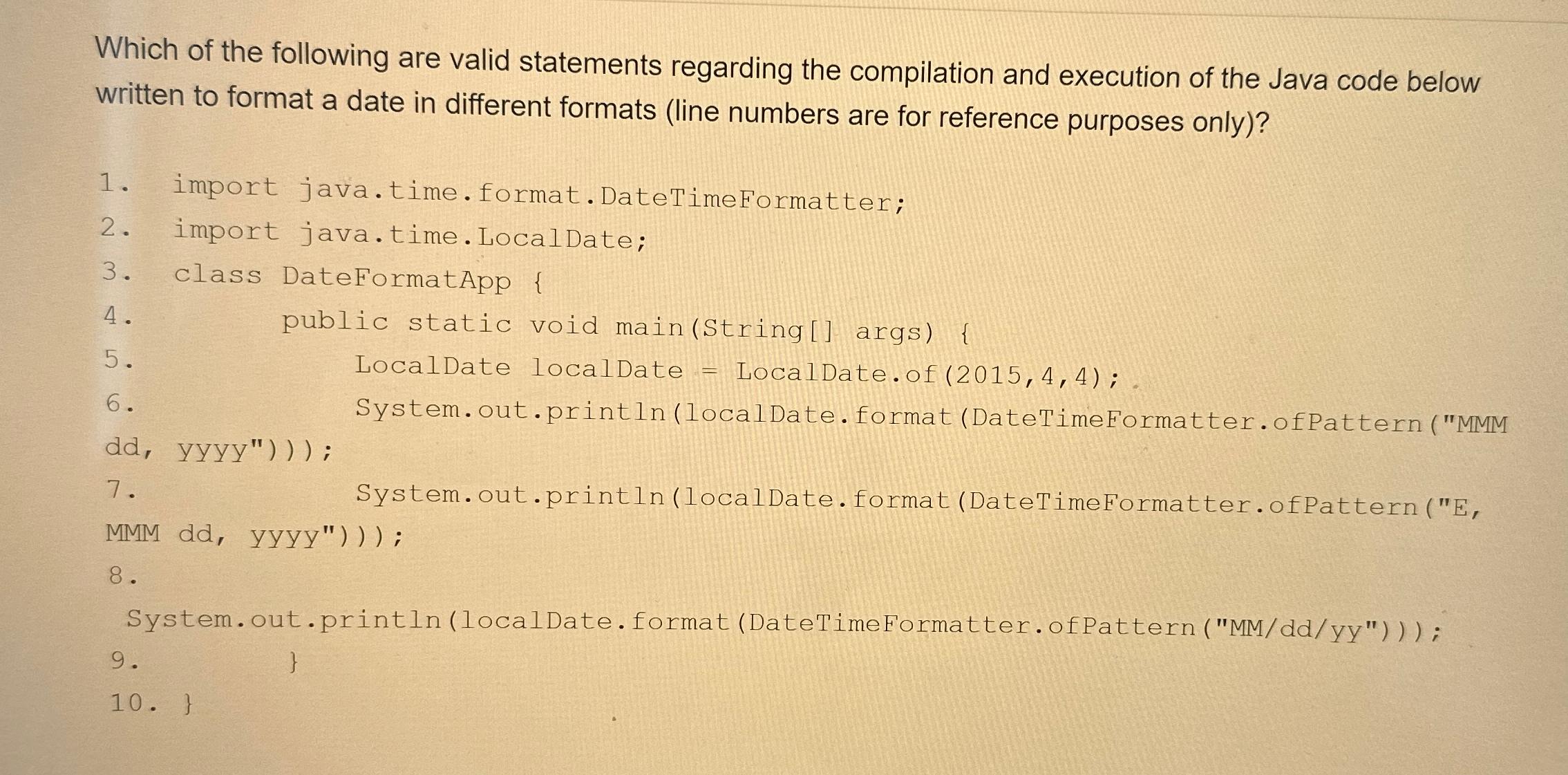 Solved Which of the following are valid statements regarding | Chegg.com