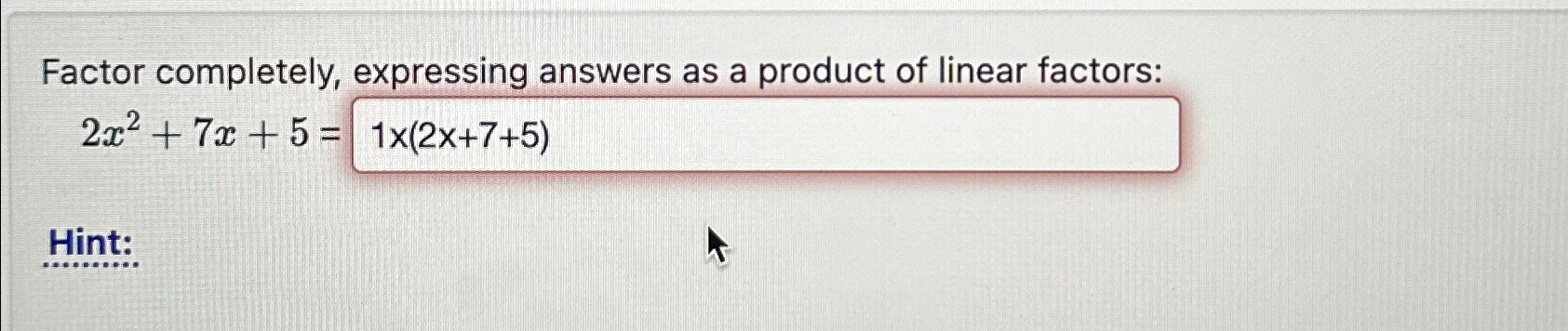 Solved Factor completely, expressing answers as a product of | Chegg.com