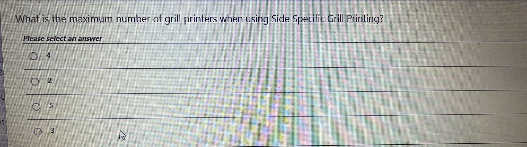 Solved What is the maximum number of grill printers when | Chegg.com
