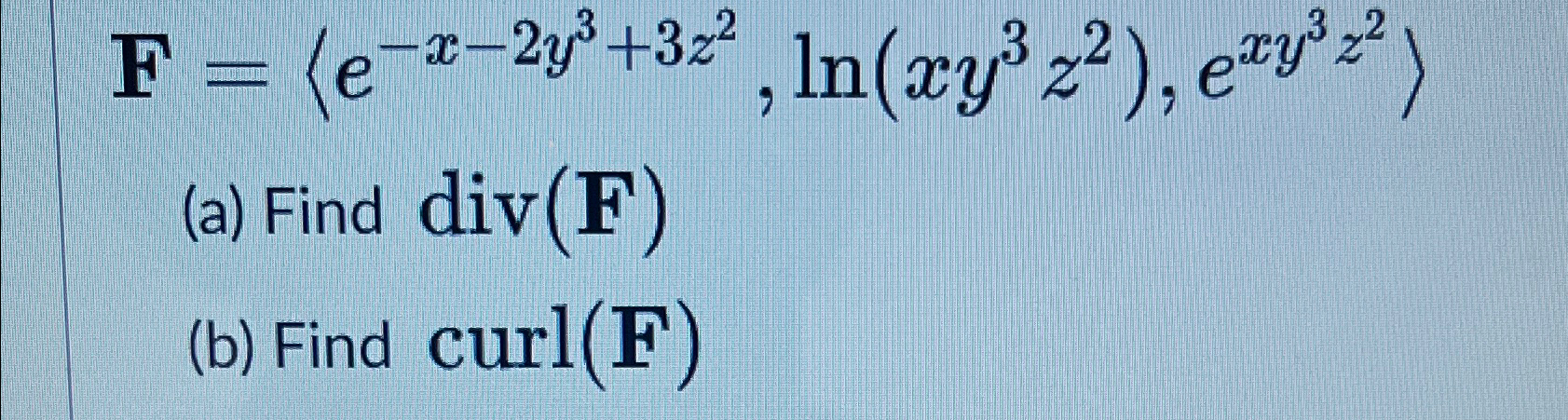 Solved Consider the vector | Chegg.com