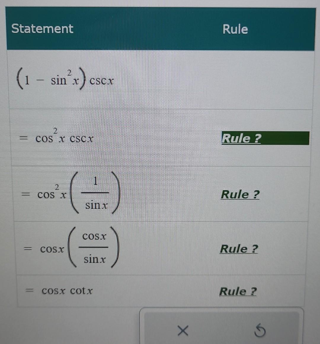 Solved Complete the proof of the identity by choosing the | Chegg.com