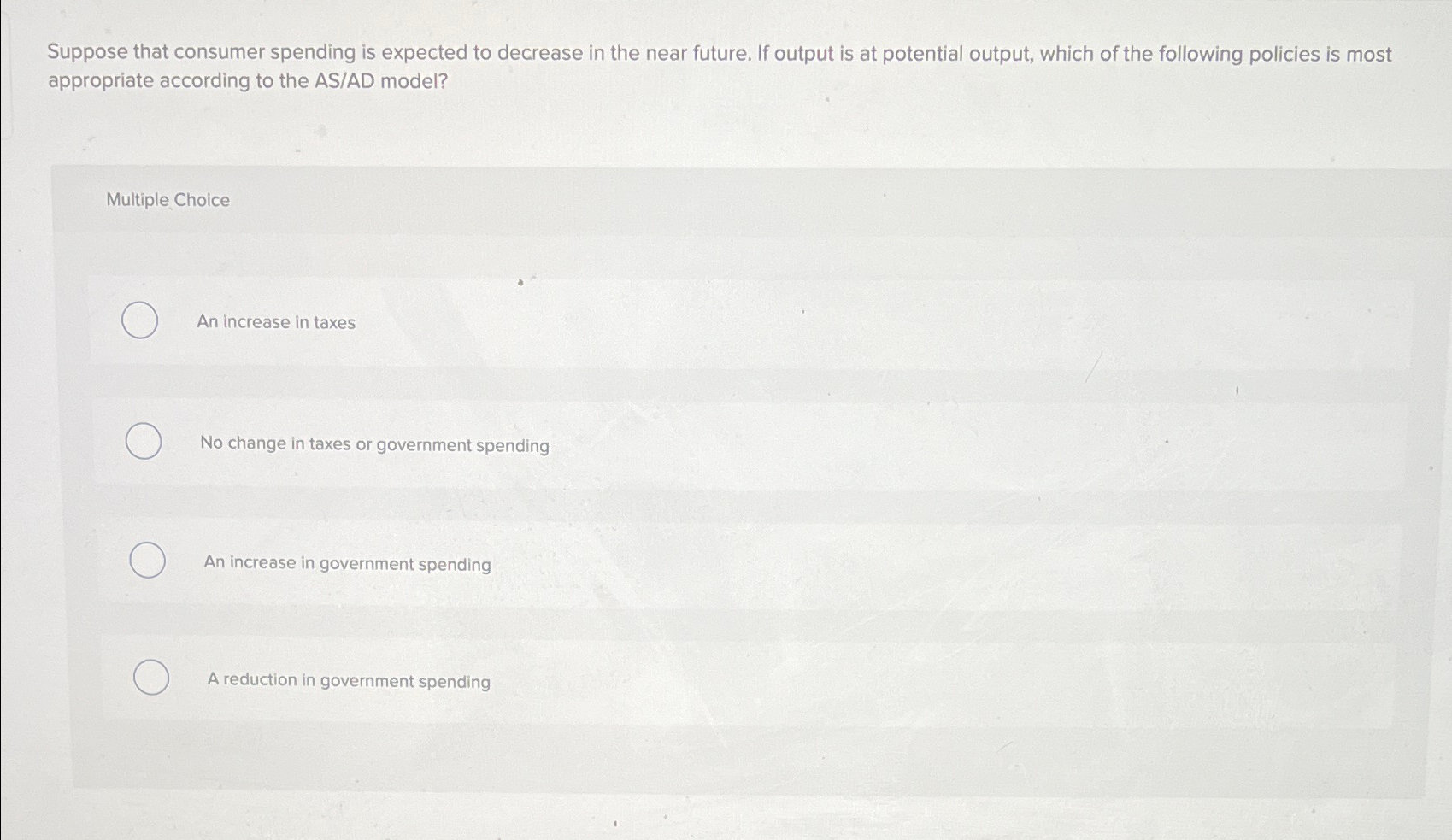 Solved Suppose that consumer spending is expected to | Chegg.com
