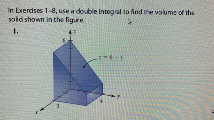 Solved In Exercises 1-8, use a double integral to find the | Chegg.com