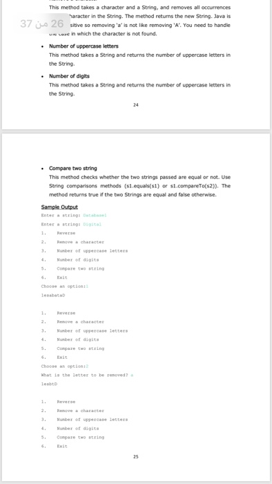 Solved Lab 8: Characters and String manipulation methods | Chegg.com