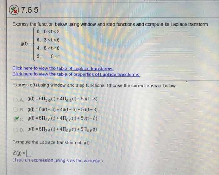 Solved 7 6 5 Express The Function Below Using Window And