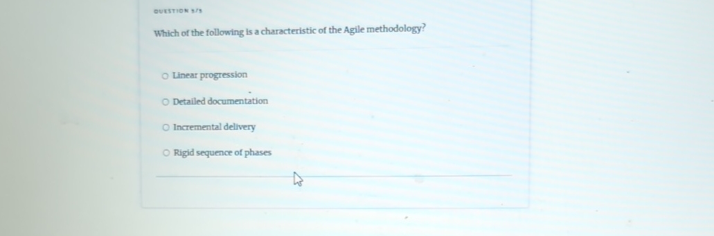 Solved Which of the following is a characteristic of the | Chegg.com
