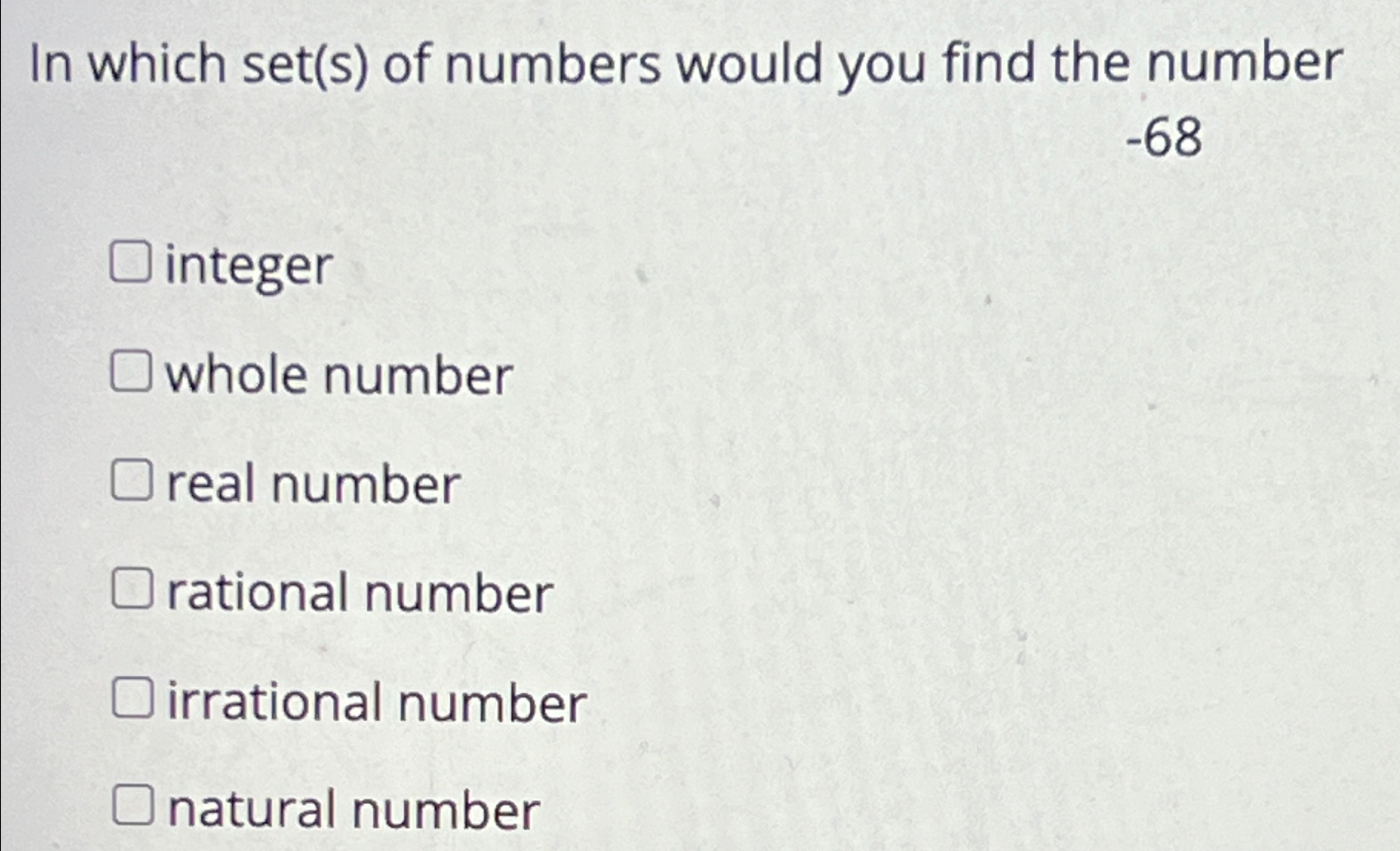 Solved In which set(s) ﻿of numbers would you find the | Chegg.com