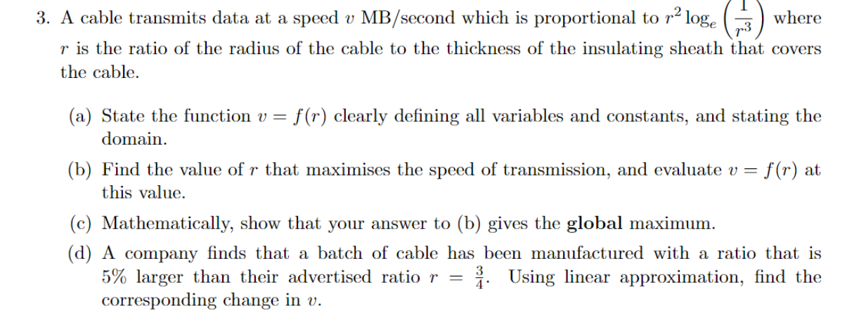 Solved A cable transmits data at a speed vMB? ﻿second which | Chegg.com
