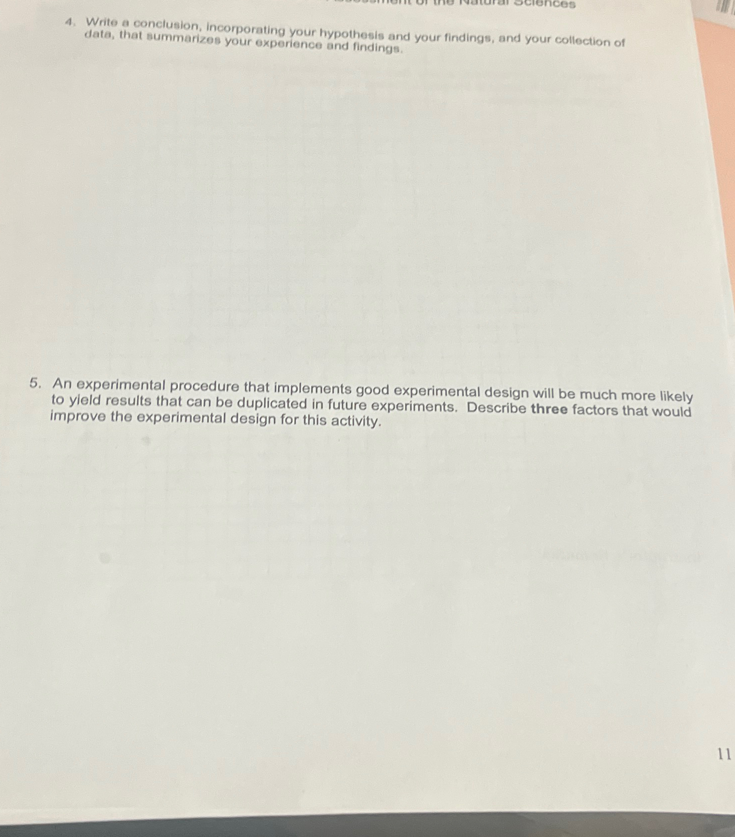 Solved Write a conclusion, incorporating your hypothesis and | Chegg.com