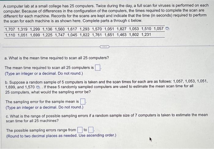 Solved A computer lab at a small college has 25 computers. | Chegg.com