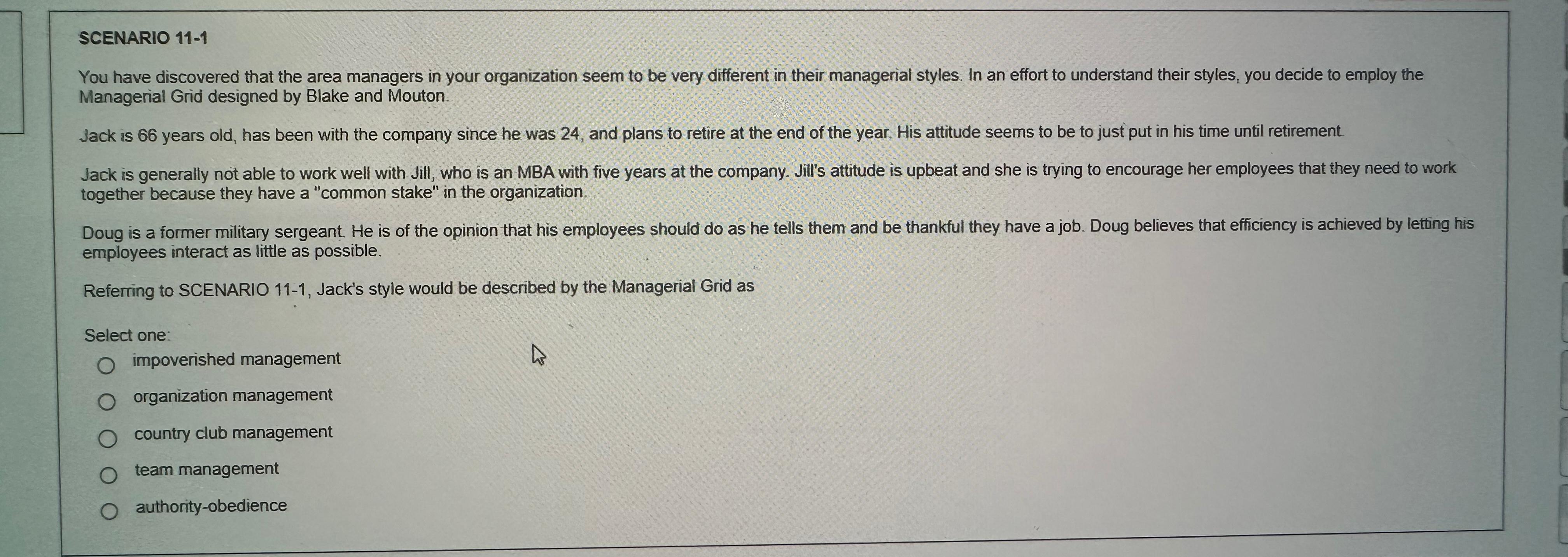 Solved SCENARIO 11-1You have discovered that the area | Chegg.com