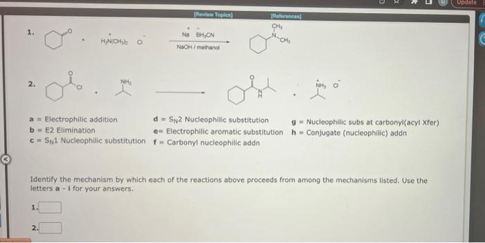 Solved [Review Toples) [References HP 1. HO . NaOH 2. OH HCI | Chegg.com