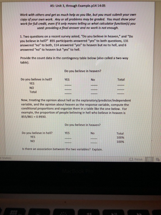 Solved A5: Unit 3, through Example.p14 14:05 Work with | Chegg.com