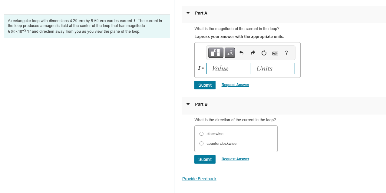 Solved A rectangular loop with dimensions 4.20 ﻿cm by 9.50 | Chegg.com