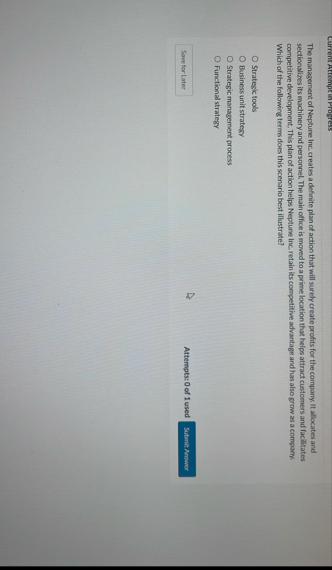 Solved Current Attempt in ProgressThe management of Neptune | Chegg.com