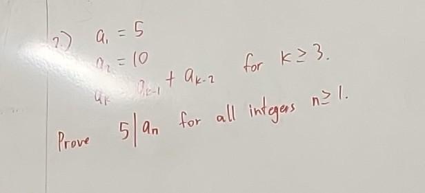Solved 2. A sequence {a1, a2, a3, ...} is defined as: a1 = | Chegg.com