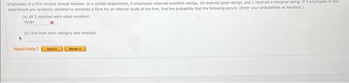 Solved Lmployees of a firm recelve annual reviews. In a | Chegg.com