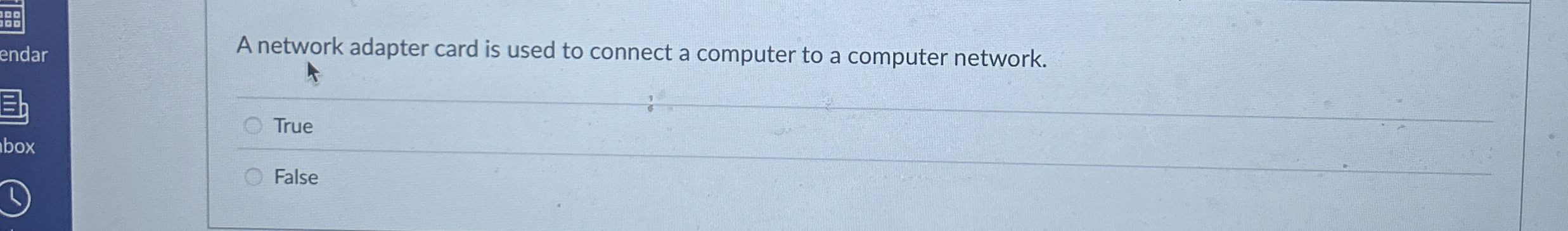 Solved A network adapter card is used to connect a computer | Chegg.com