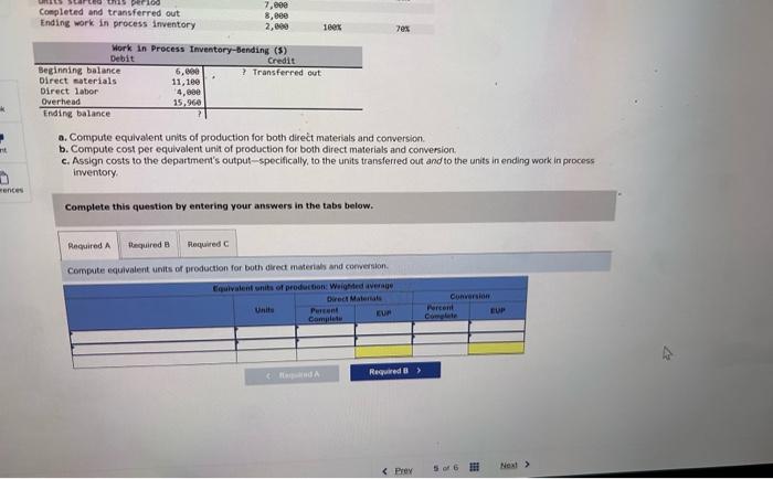 Solved Exercise 16-13 (Algo) Weighted average: Process | Chegg.com