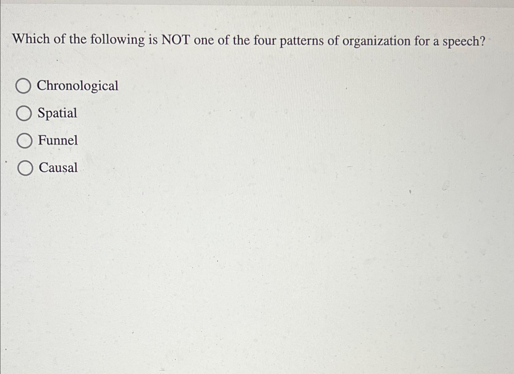 Solved Which of the following is NOT one of the four | Chegg.com