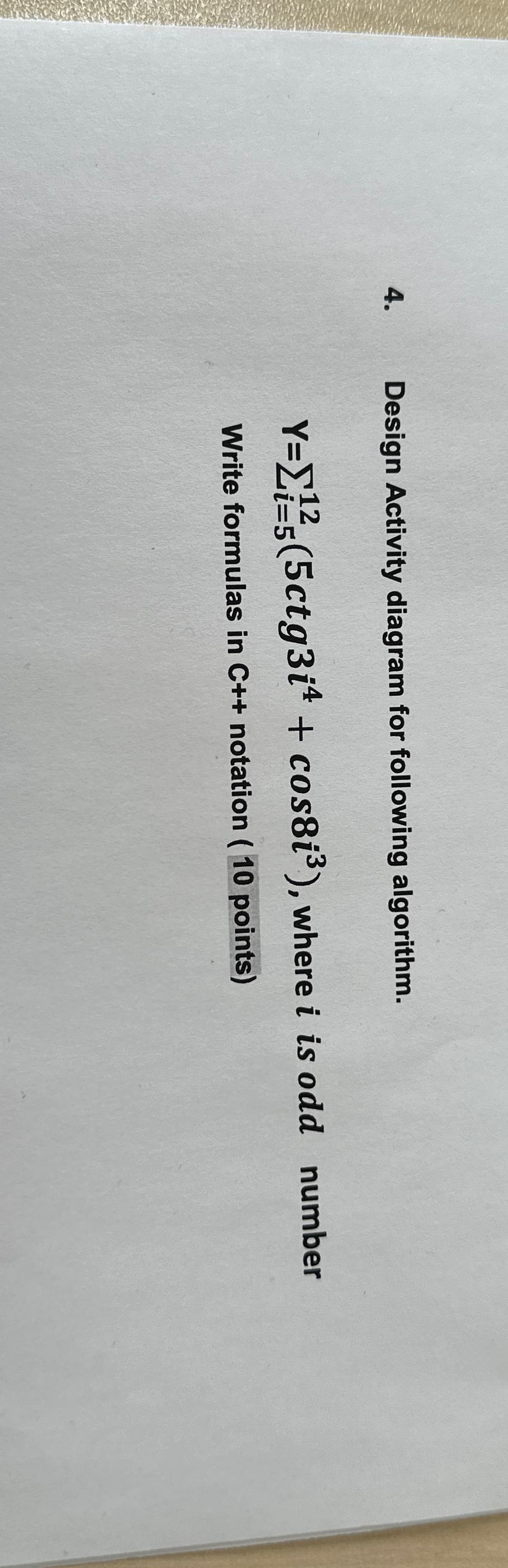 Solved Design Activity diagram for following | Chegg.com