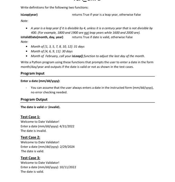 Solved Write definitions for the following two functions: | Chegg.com