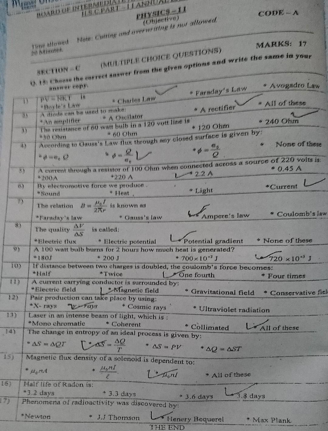 Solved ECT 15: Choose maswer copy. Tick the correct | Chegg.com
