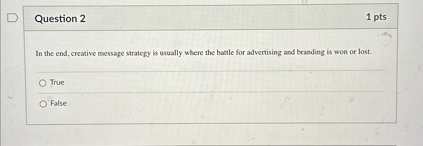 Solved Question 21 ﻿ptsIn the end, creative message strategy | Chegg.com