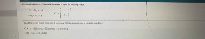 Solved Use the given lese of the client mixto solve the | Chegg.com