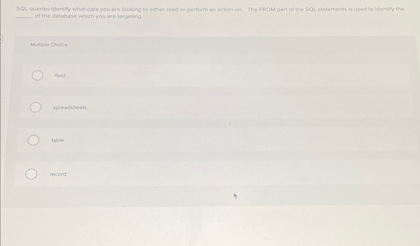 Solved SQL queries identify what data you are looking to | Chegg.com