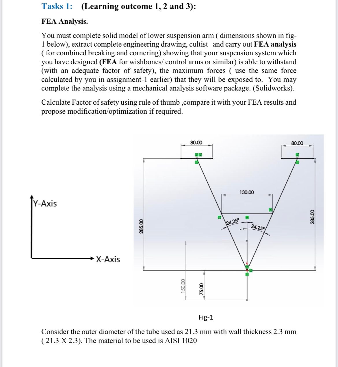 solve the problem ﻿FEA Analysis.You must complete | Chegg.com
